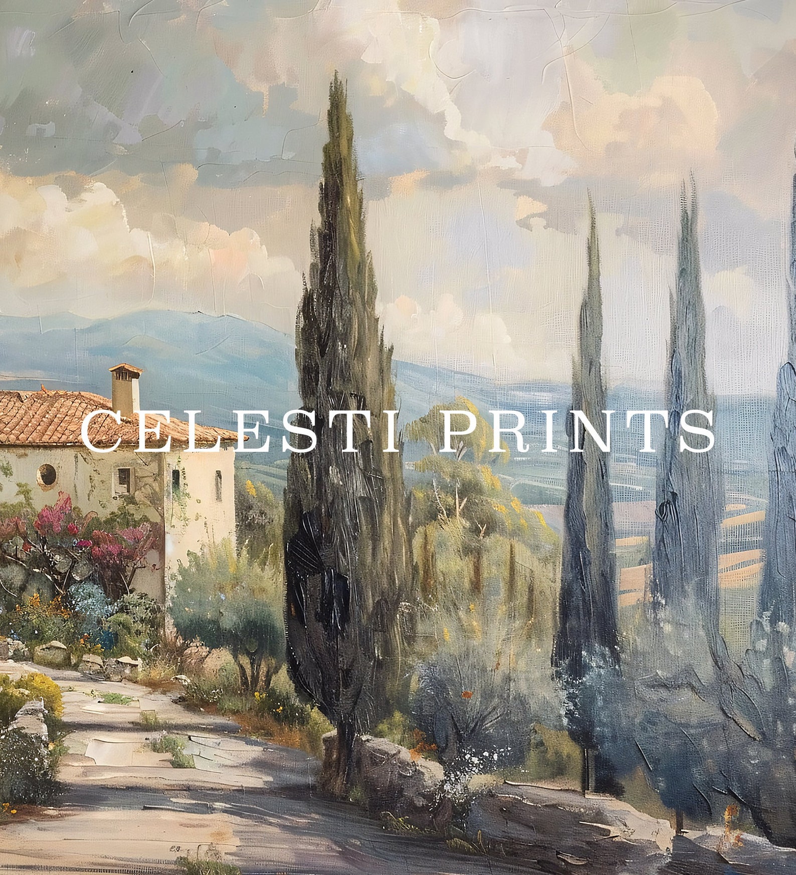 French Countryside Print, French Farmhouse Decor, Provence Countryside ...