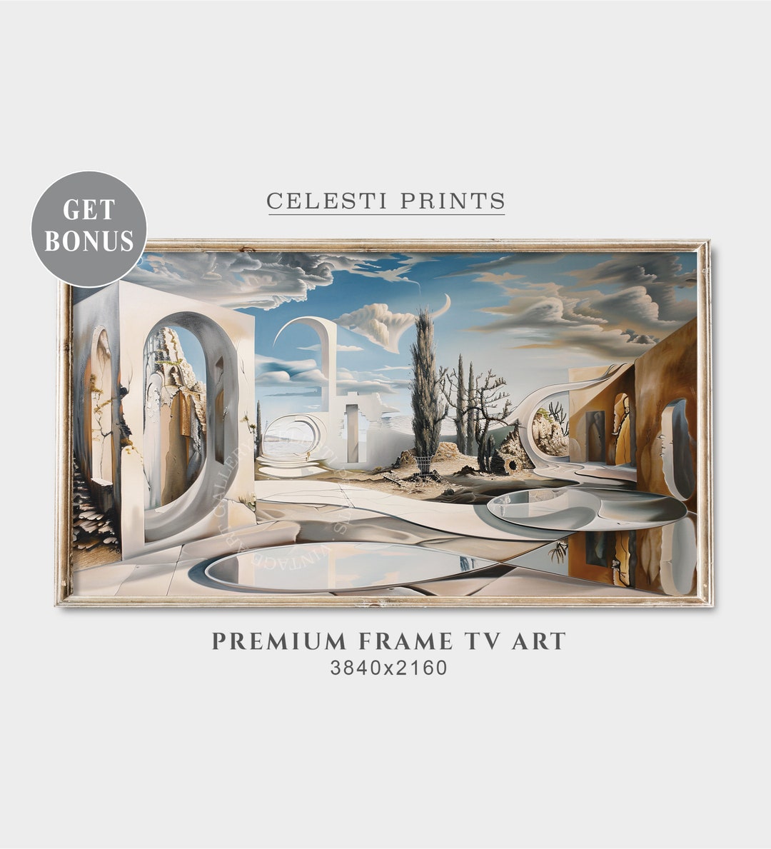 Surreal Frame Tv Art, Dalí TV Art, René Magritte, Salvador Dalí Art ...