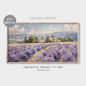 Lavender Fields in Provence Samsung Frame Tv Digital Art - Etsy