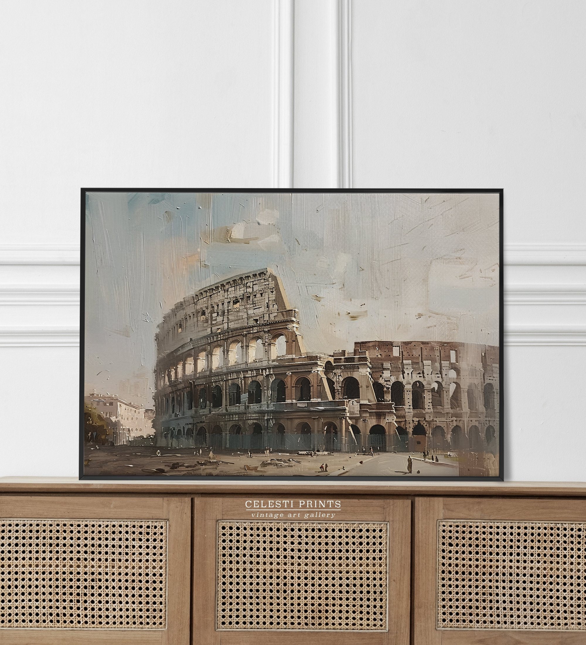 Colosseum Painting, Colosseum Art Print, Rome Art Print, Antique ...