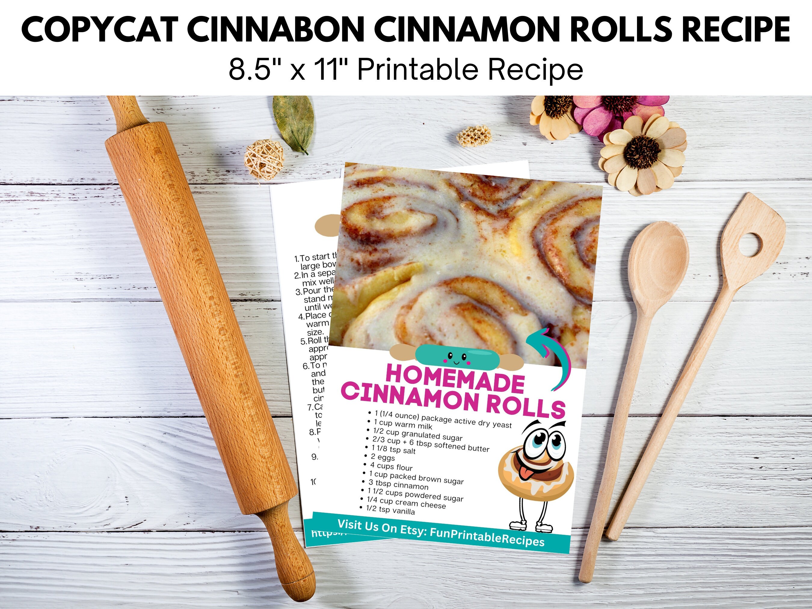 Best Cinnamon Rolls Recipe: Printable Copycat Cinnabon Cinnamon Rolls ...