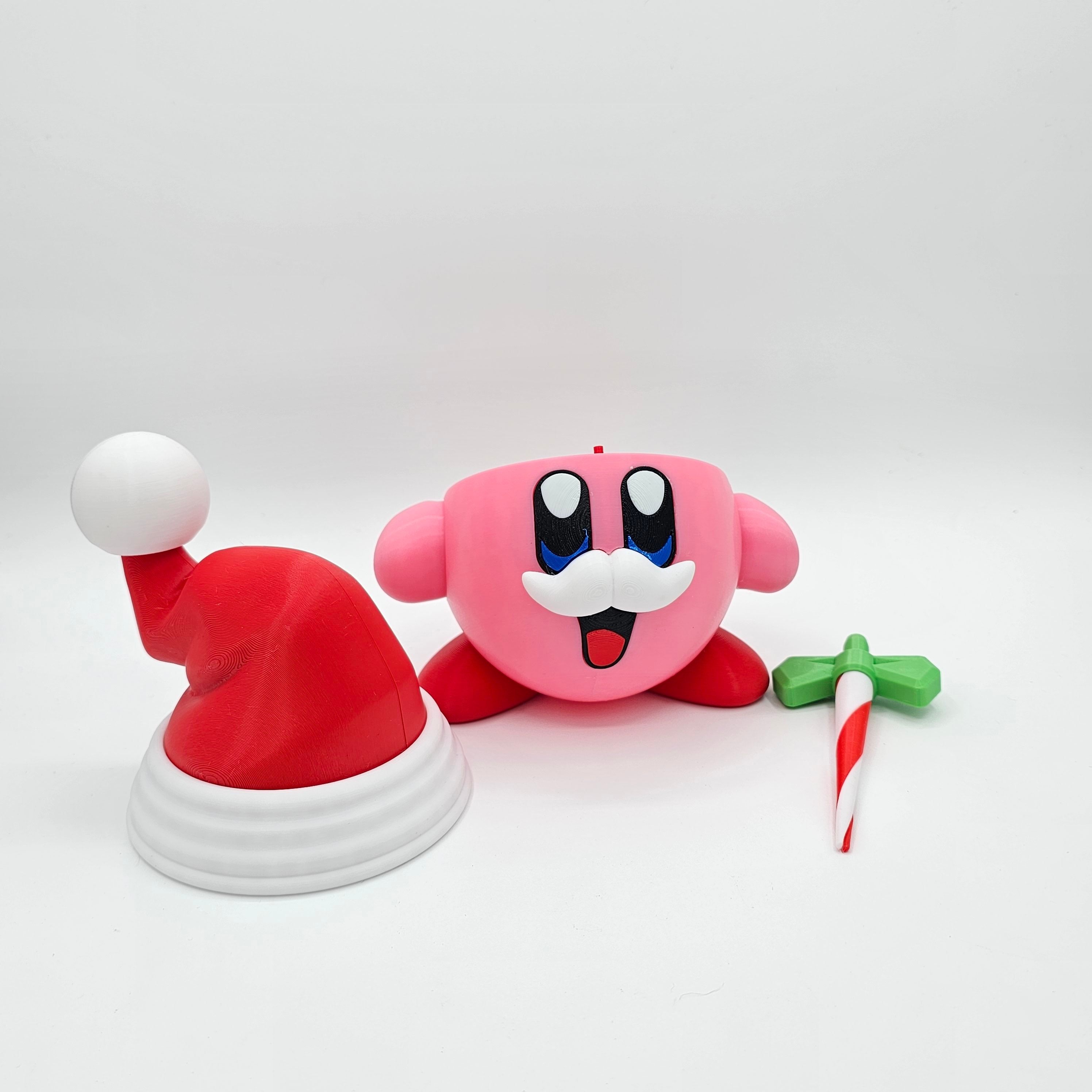 Santa Kirby 3D Printed Mario Bros Grab This Before the Holiday and Make ...