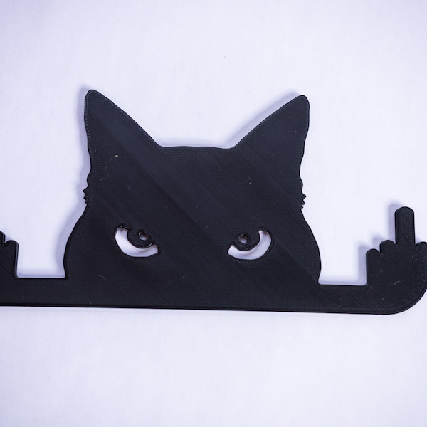 Middle Finger Cat - Etsy