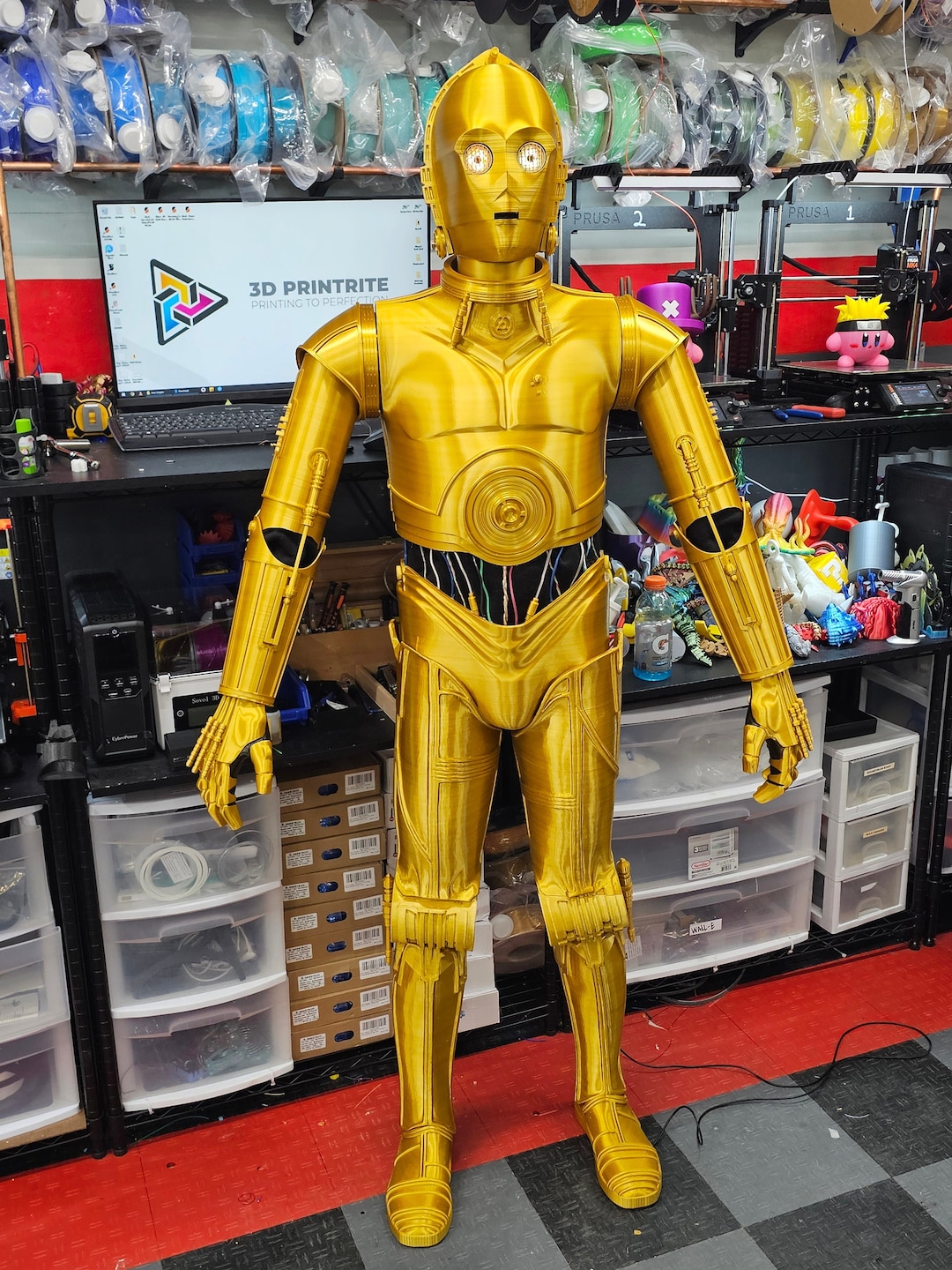 Life-size C-3PO Replica: 3D Printed Star Wars Fan Art (local Pick up ...