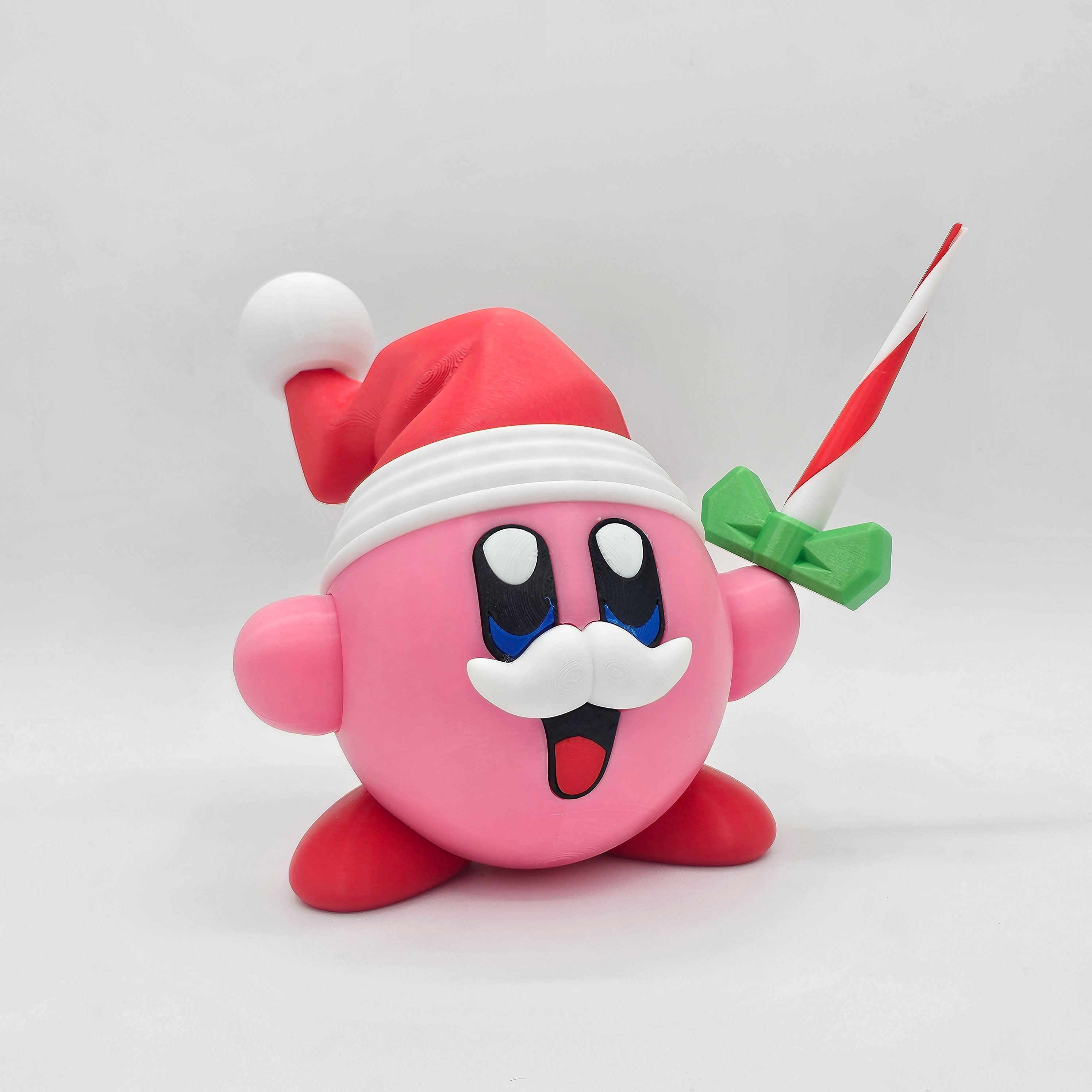 Santa Kirby 3D Printed Mario Bros Grab This Before the Holiday and Make ...
