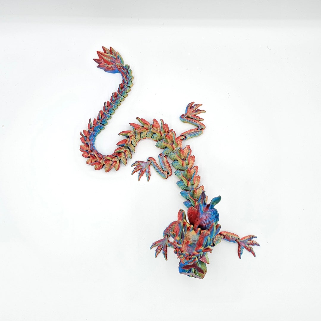 Flexi Dragon: Unleash the Mythical Marvel - A Poseable 3D Printed ...