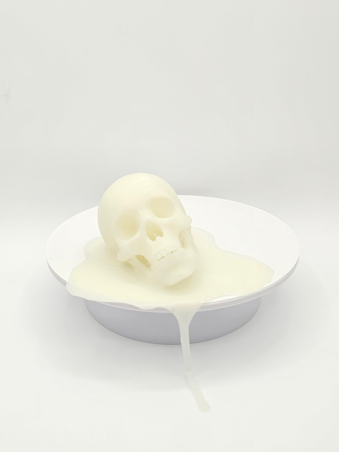 Melting Skull | 3D Printed | Glow in the Dark - Etsy