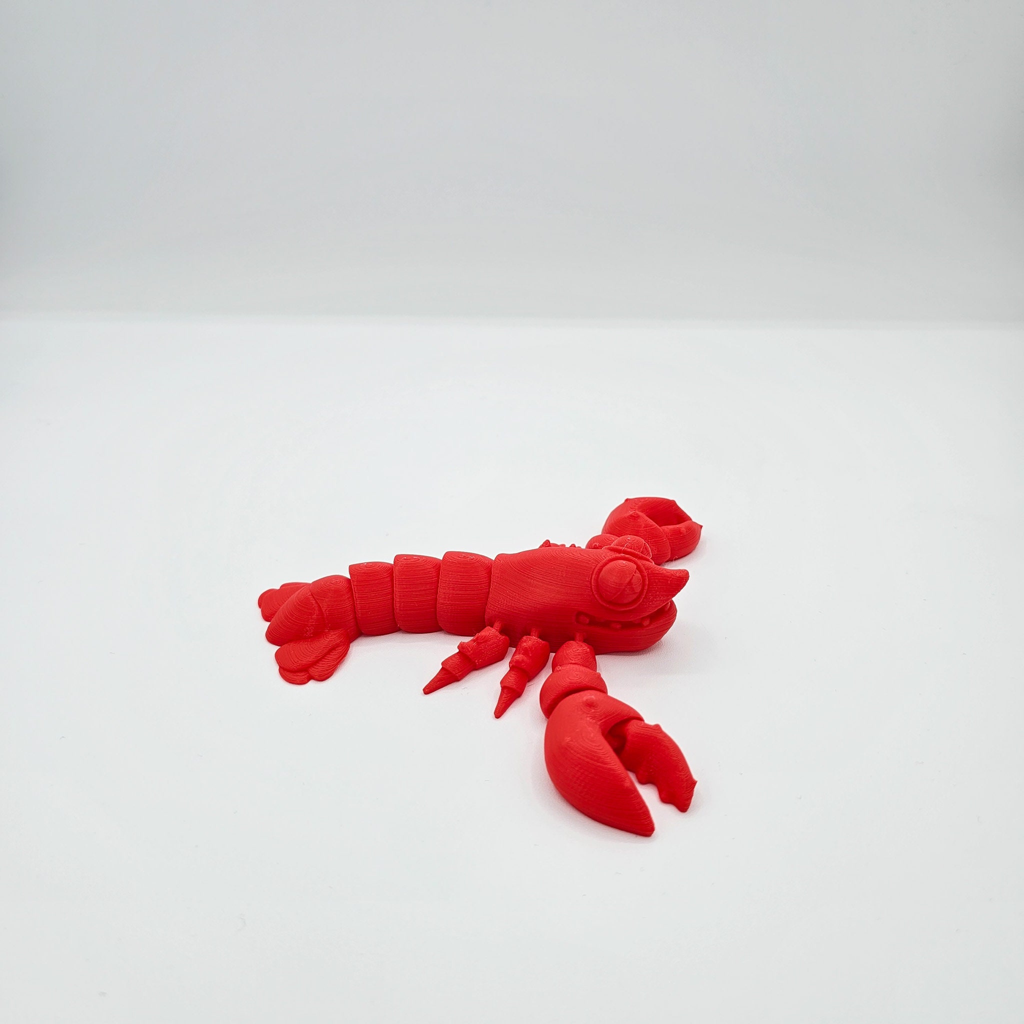 3D Printed Articulated Fidget Flexi-lobster Toy 3D Printed Toy Many ...