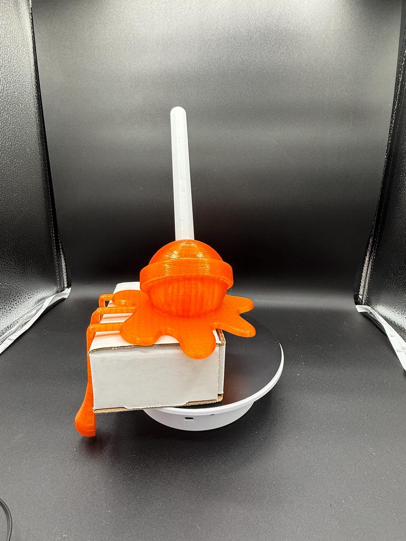 3D Printed Melting Lollipop Sculpture: Desk Decor, Choose Your Color - Etsy