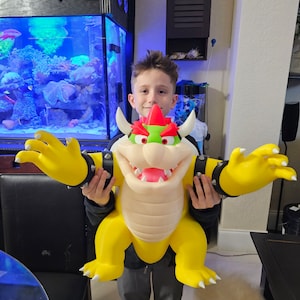 3D Printed Bowser Figure - Medium - Mario Fan Art - Etsy