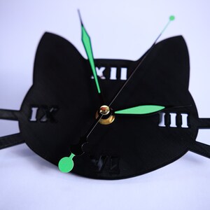 3D Printed! Cat Clock Wall Decoration! Really Works! - Check It Out ...