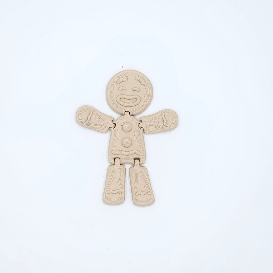 3D Printed Gingerbread Man Fidget Toy: Holiday Stress Relief - Etsy UK