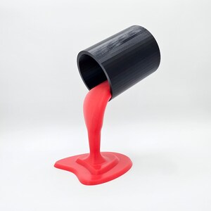 3D Printed Paint Can Spill Sculpture: Custom Colors, Large Size - Etsy