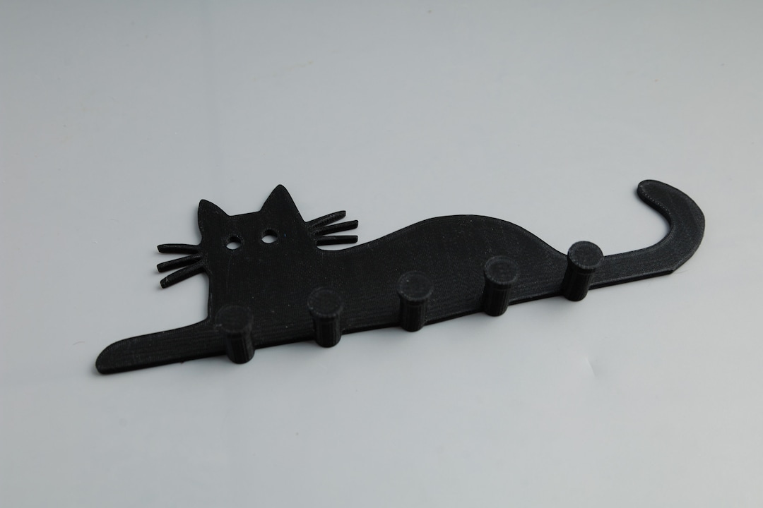 3D Printed Cat Key Rack: Decorative Home Decor - Etsy