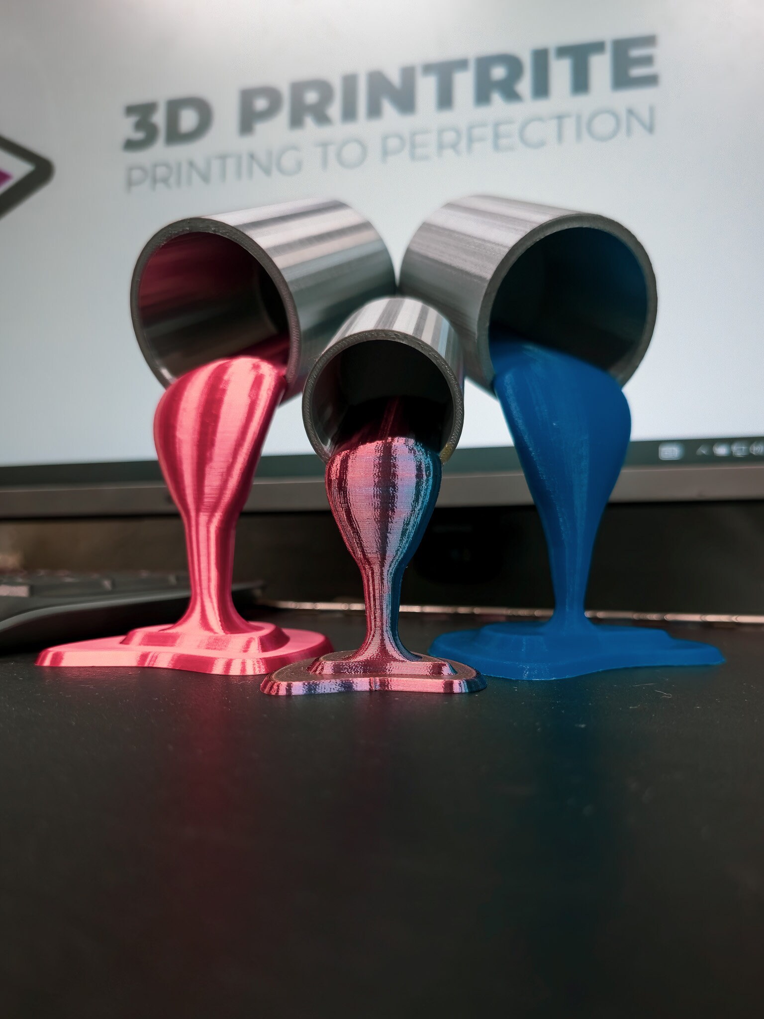 3D Printed Paint Can Spill Sculpture: Home Decor - Etsy