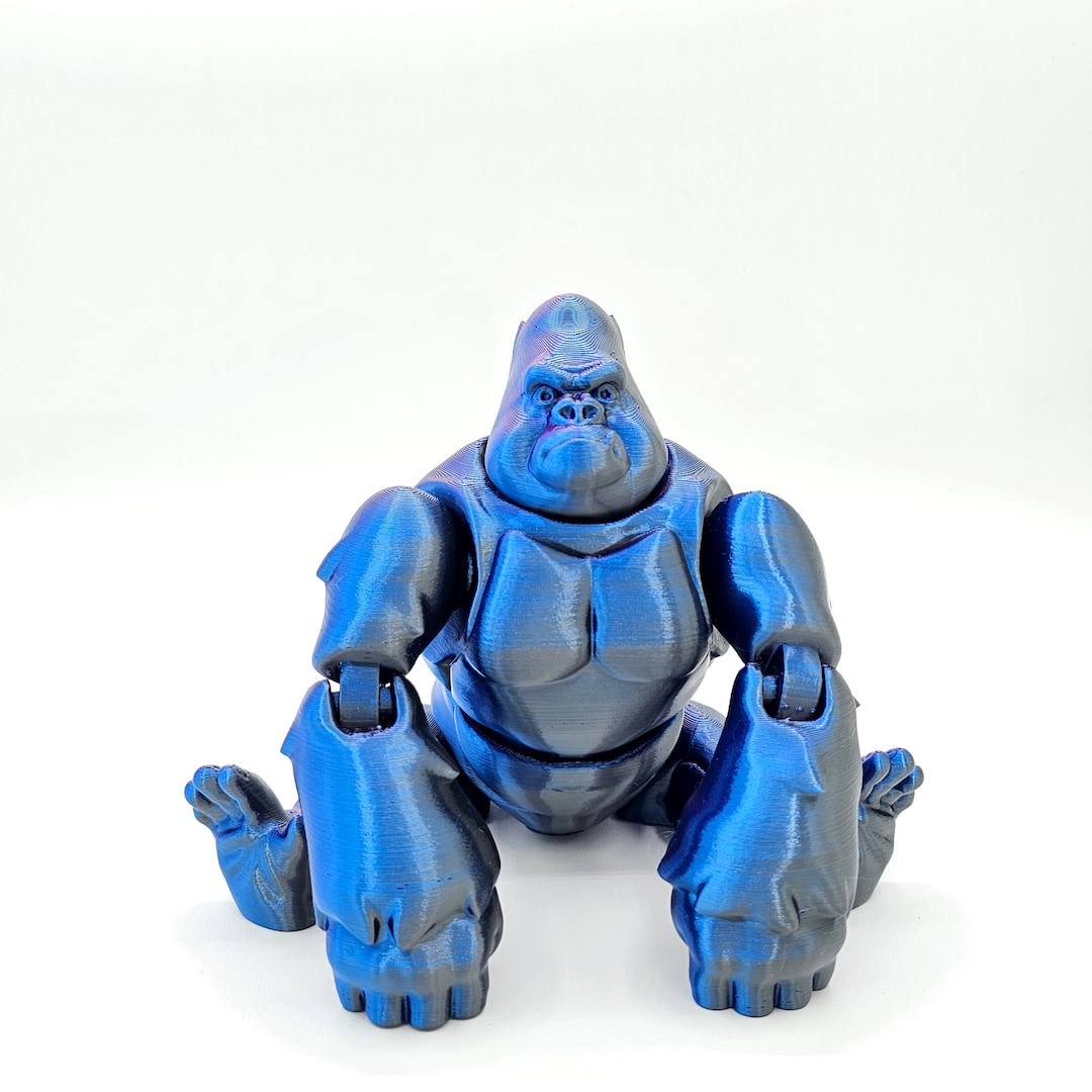 3D Printed Flexi Gorilla: Poseable Articulated Toy - Etsy