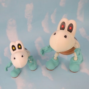 Glow in Dark Dry Bones Figure: Mario Koopa Troopa Fan Art, Customizable ...