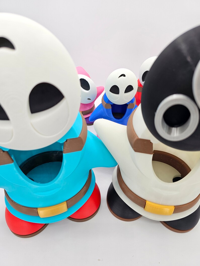 3D Printed Shy Guy Figure: Mario Fan Art With Hidden Storage - Etsy