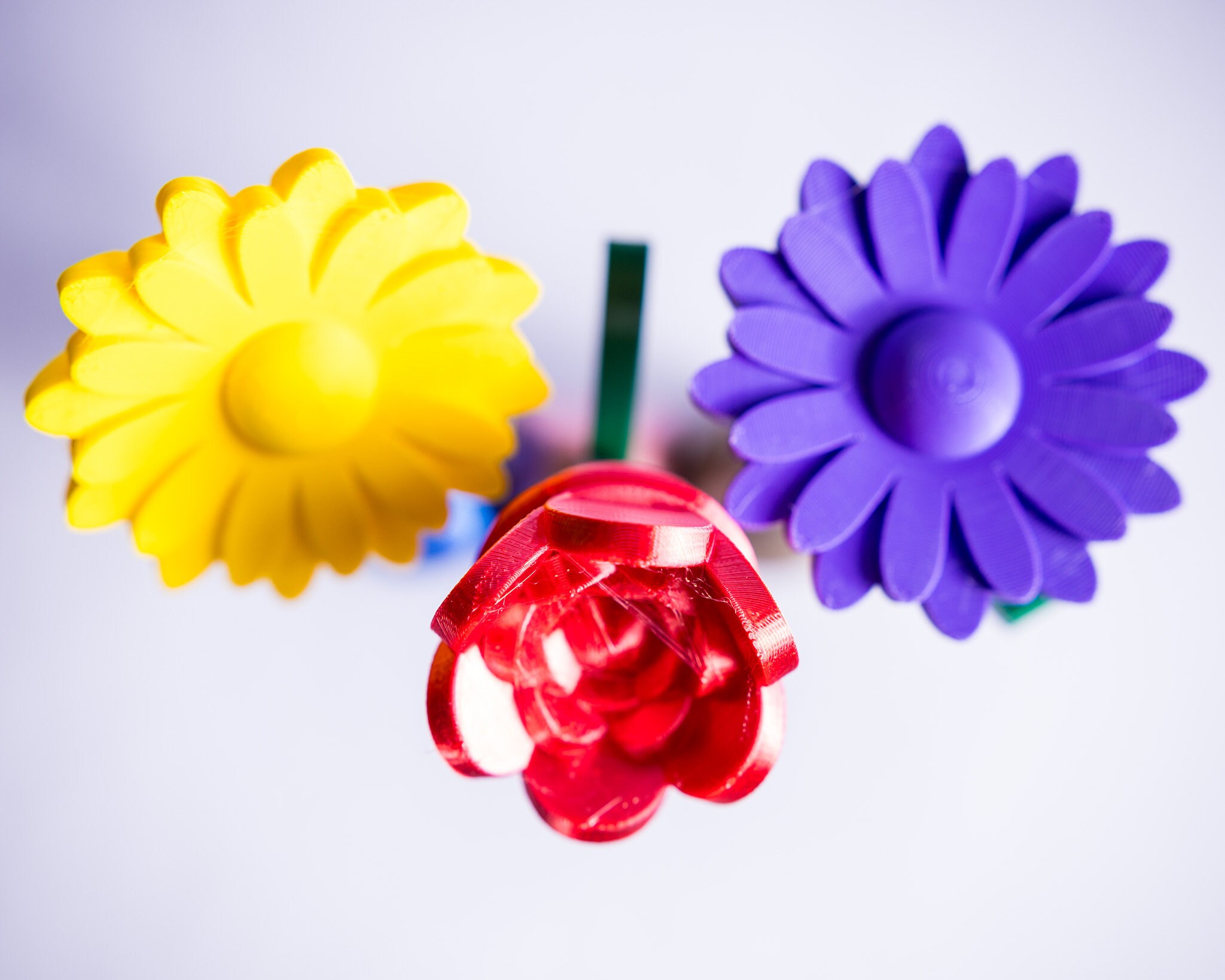 Set of 3 Very Pretty 3D Printed Flowers in Vases Includes All - Etsy Canada