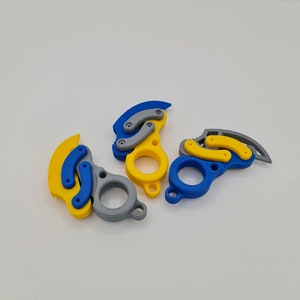 Fidget Pocket Knife Very Cool! - 3D Printed - Color Choices Available ...