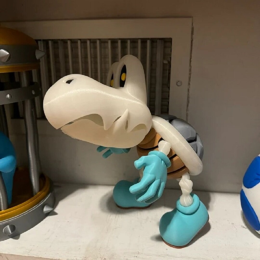 Fan Art Dry Bones Mario's Koopa Troopa, Done With Glow in the Dark We ...