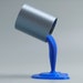 3D Printed Paint Can Spill Sculpture: Home Decor - Etsy