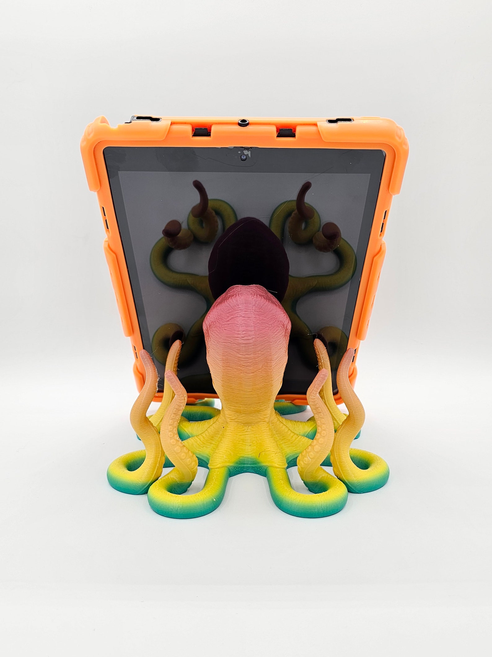 Soporte para tablet y teléfono con forma de pulpo impreso en 3D ...