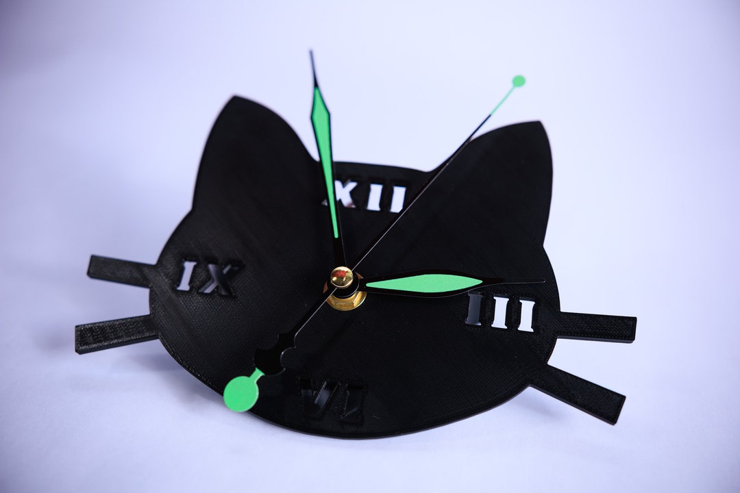 3D Printed! Cat Clock Wall Decoration! Really Works! - Check It Out ...