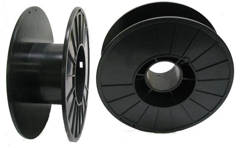 Empty 3D Printing Filament Spool: Plastic Craft & Storage Roll (7.75"x2 ...