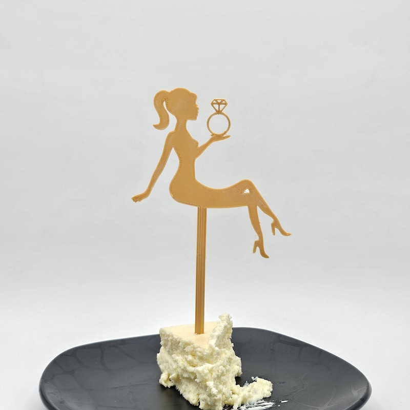 Sitting Girl Cake Topper - Etsy