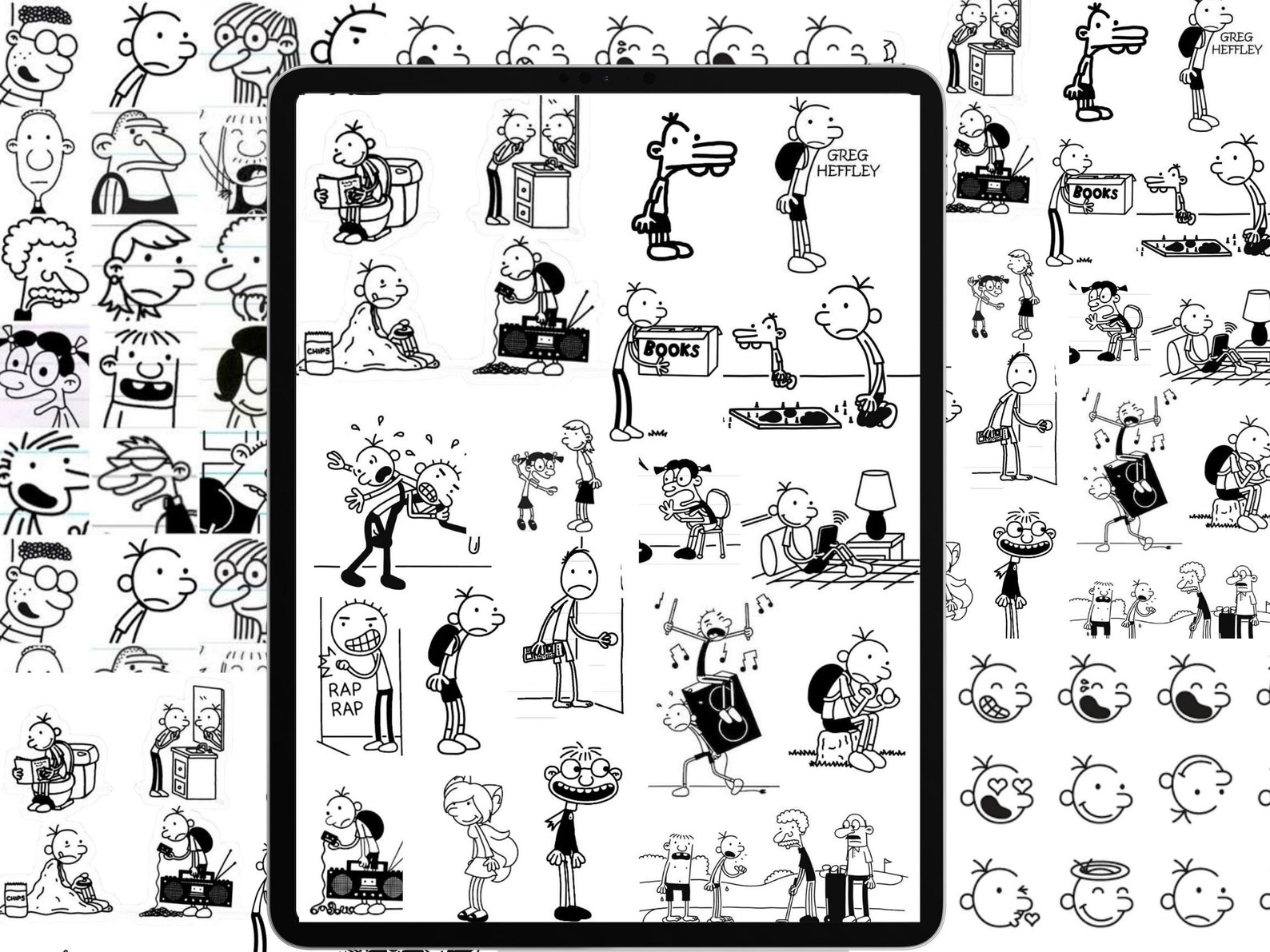 Diary of a Wimpy Kid |stickers |digital Stickers Bundle 2024 ...