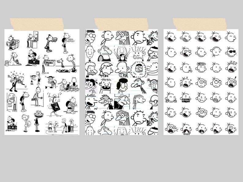 Diary of a Wimpy Kid |stickers |digital Stickers Bundle 2024 ...