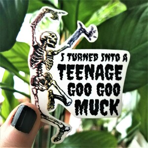 Goo Goo Muck Aesthetic Gothic Sticker Dancing Skeleton Laptop Decal - Etsy