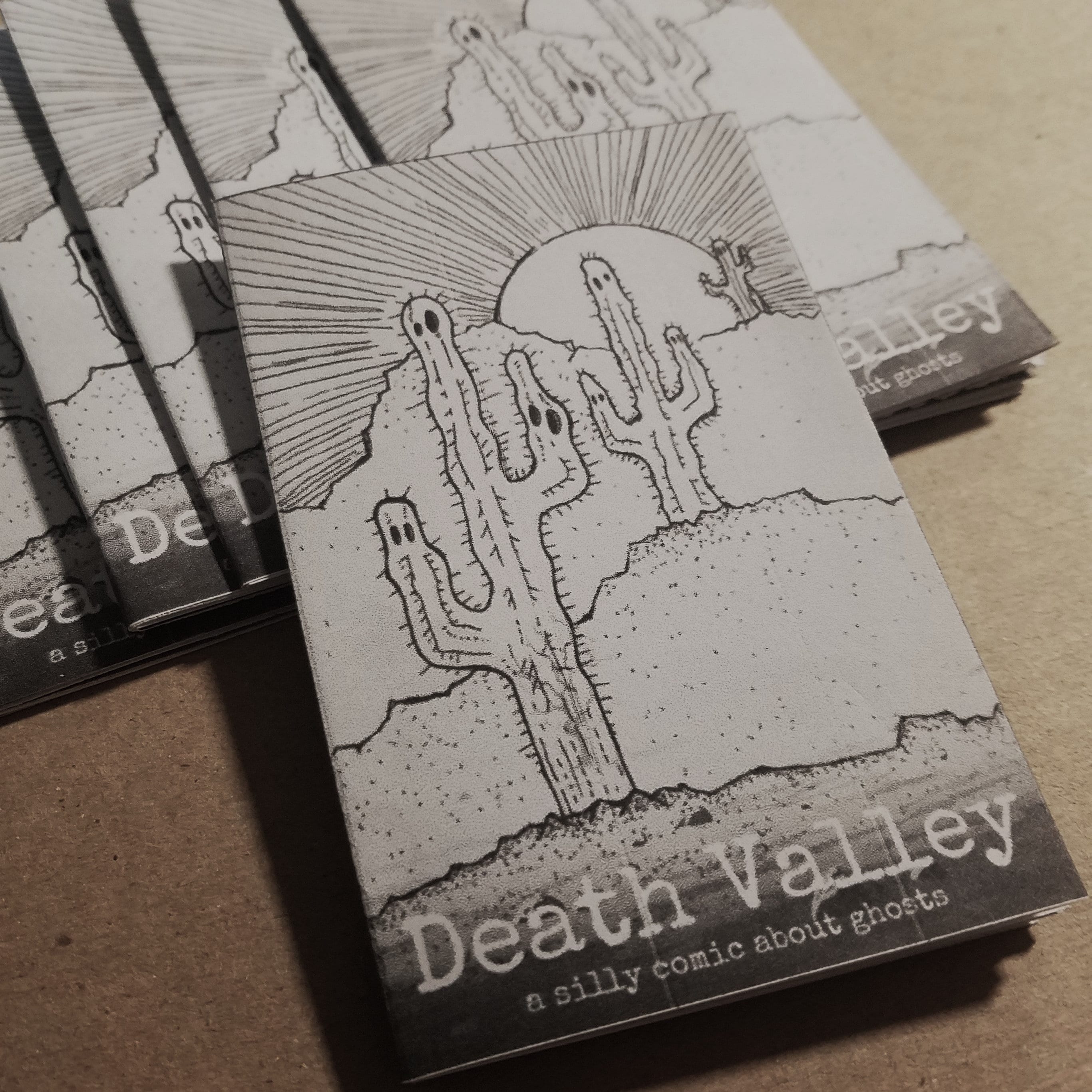 Death Valley Comic Zine Ghost Spooky Season Indie Artist Mini Zines - Etsy