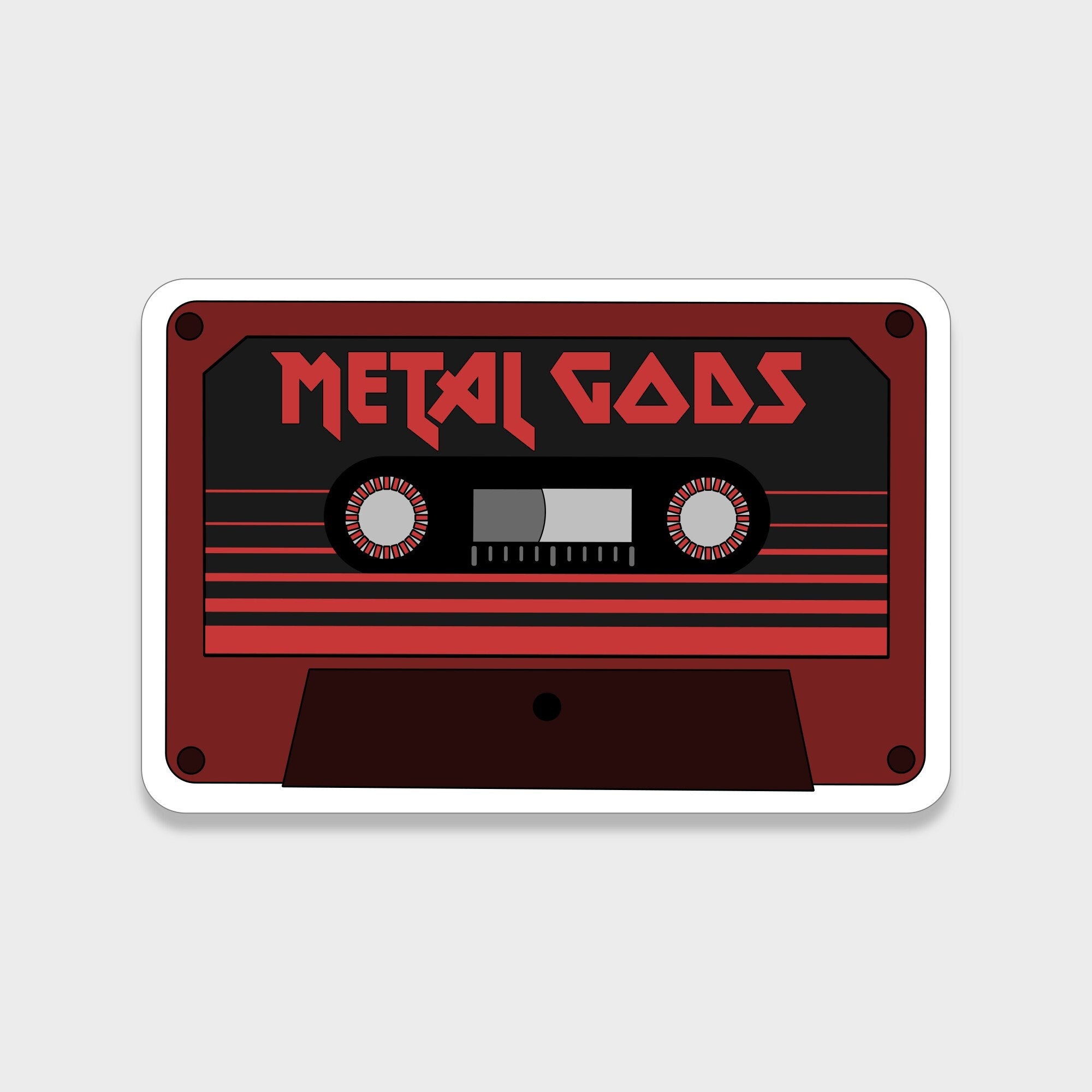 Metalhead Heavy Metal Mix Tape Retro Sticker 80s Aesthetic Decal - Etsy