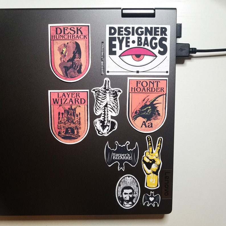 Graphic Designer Stickers Retro Fantasy Badge Laptop Decal Gift for ...