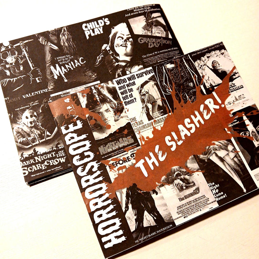 The Slasher Zine Horrorscope Vol 4 Horror Appreciation Zine - Etsy