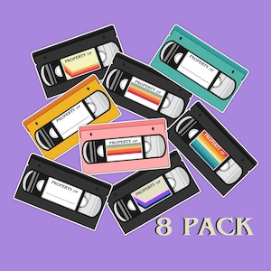 VHS Retro Custom Name Label Sticker 80s Aesthetic Sticker Name Decal ...