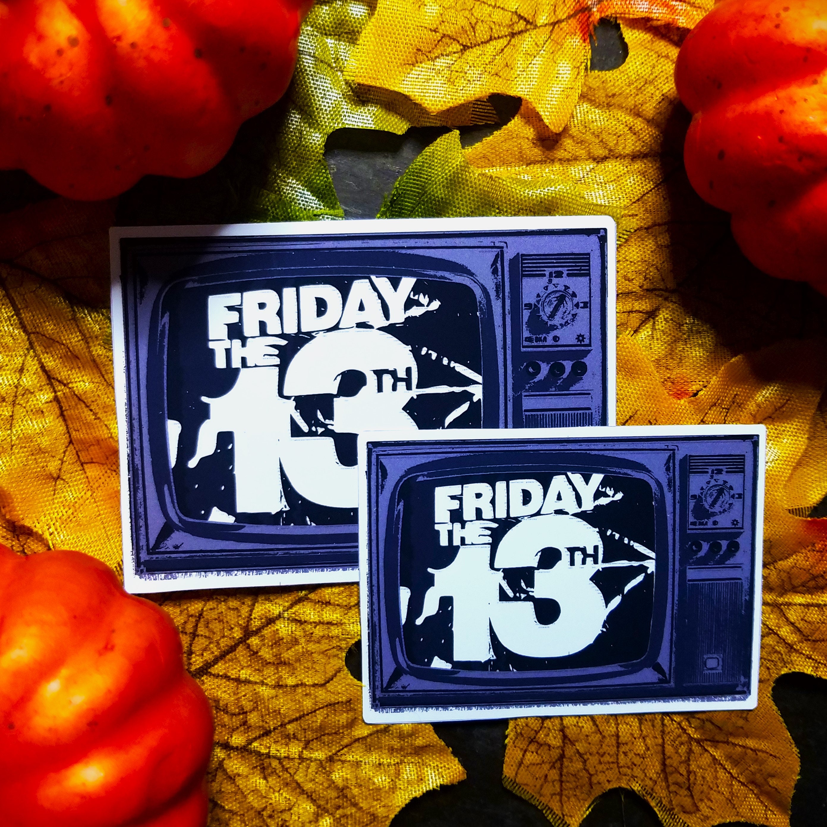 Friday the 13th Retro Horror Movie Sticker 80s Television Halloween ...