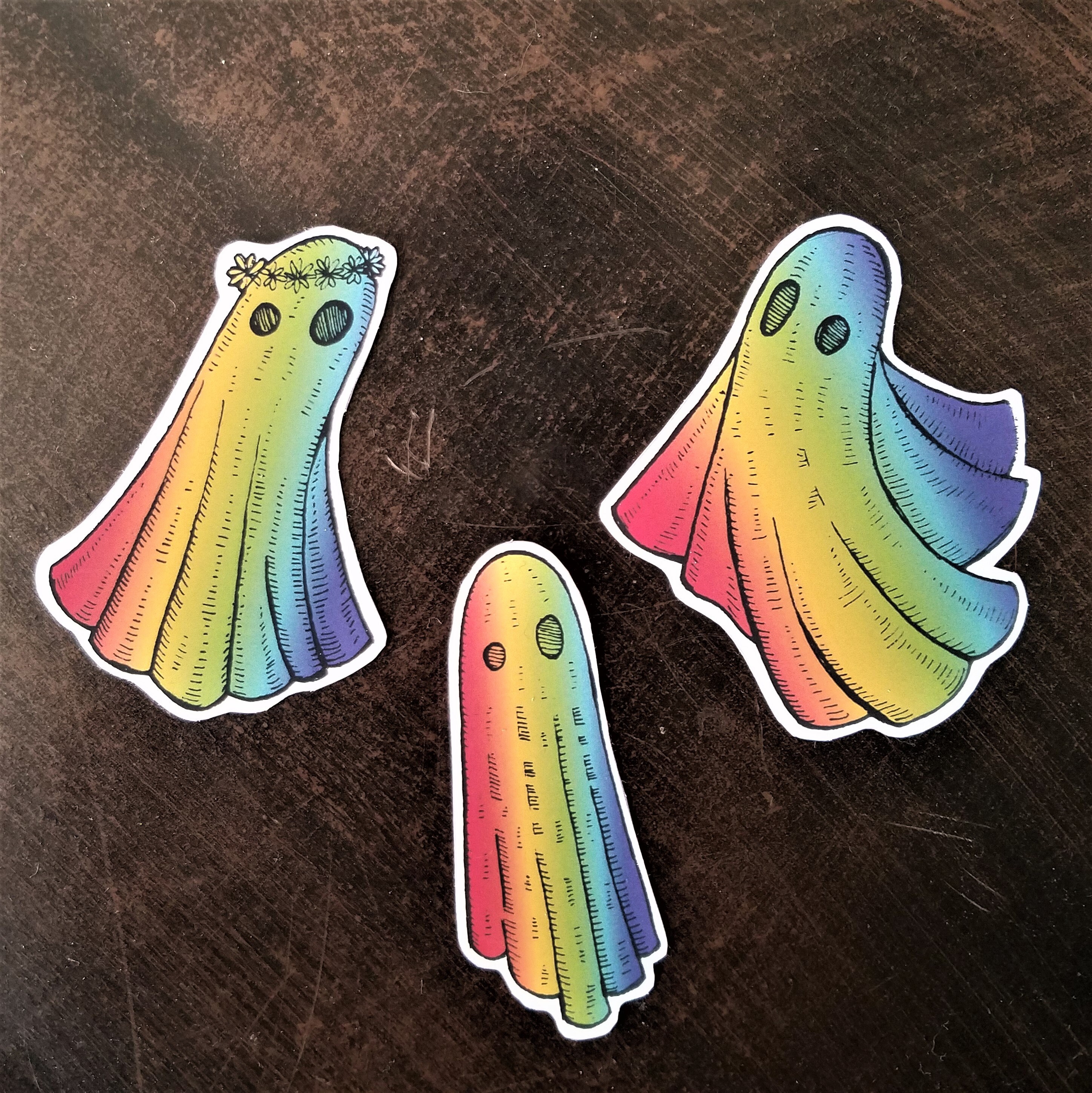 Ghost Pride Sticker Pack Spooky Gift Happy Ghouls Laptop Decal - Etsy