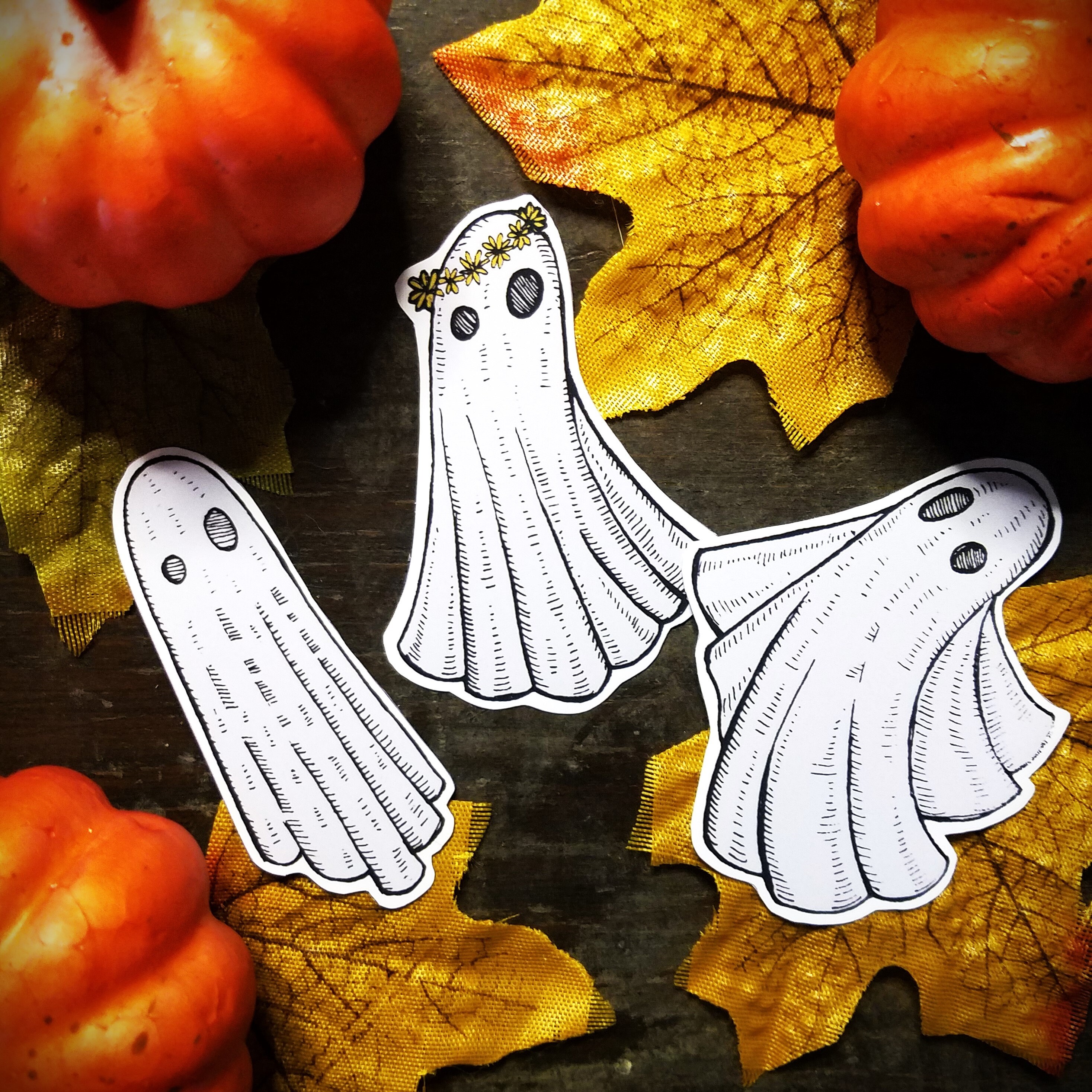 Cute Ghost Sticker Pack Spooky Gift Happy Ghouls Laptop Decal - Etsy