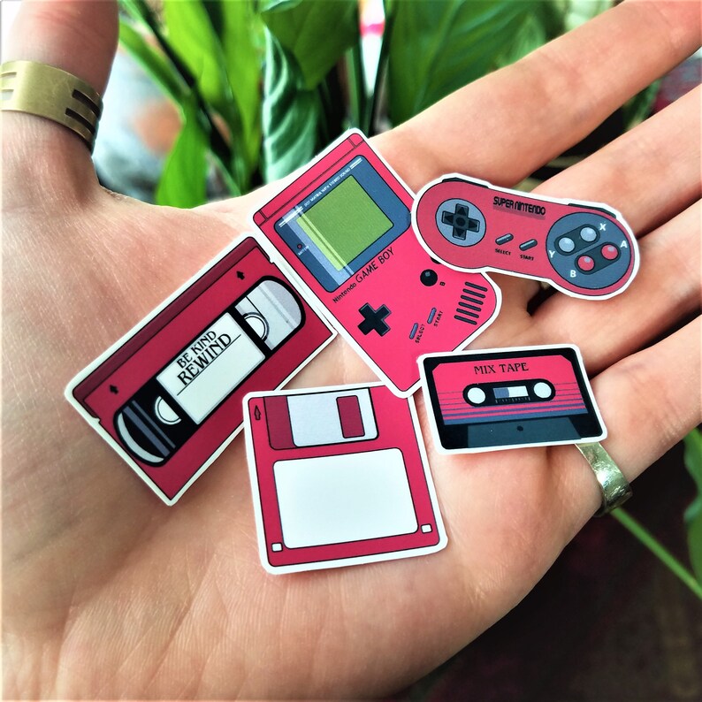 Retro Tech Stickers 80s Aesthetic Sticker Pack Computer - Etsy