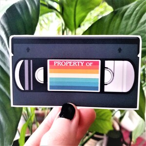VHS Retro Custom Name Label Sticker 80s Aesthetic Sticker Name Decal ...