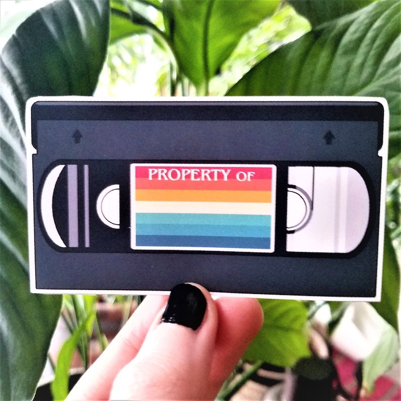VHS Retro Custom Name Label Sticker 80s Aesthetic Sticker Name - Etsy