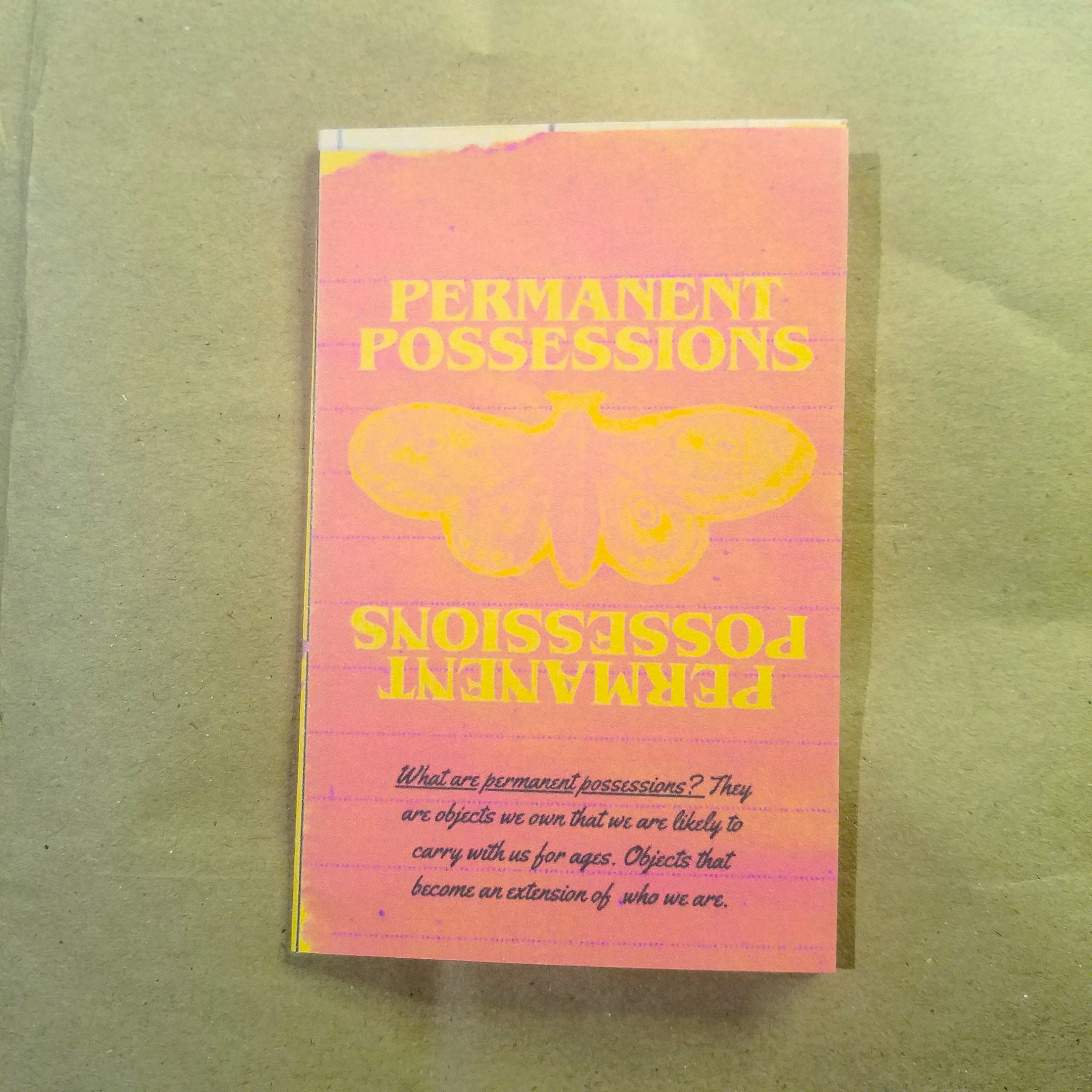 Permanent Possessions Art Zine Mini Perzine About Things - Etsy