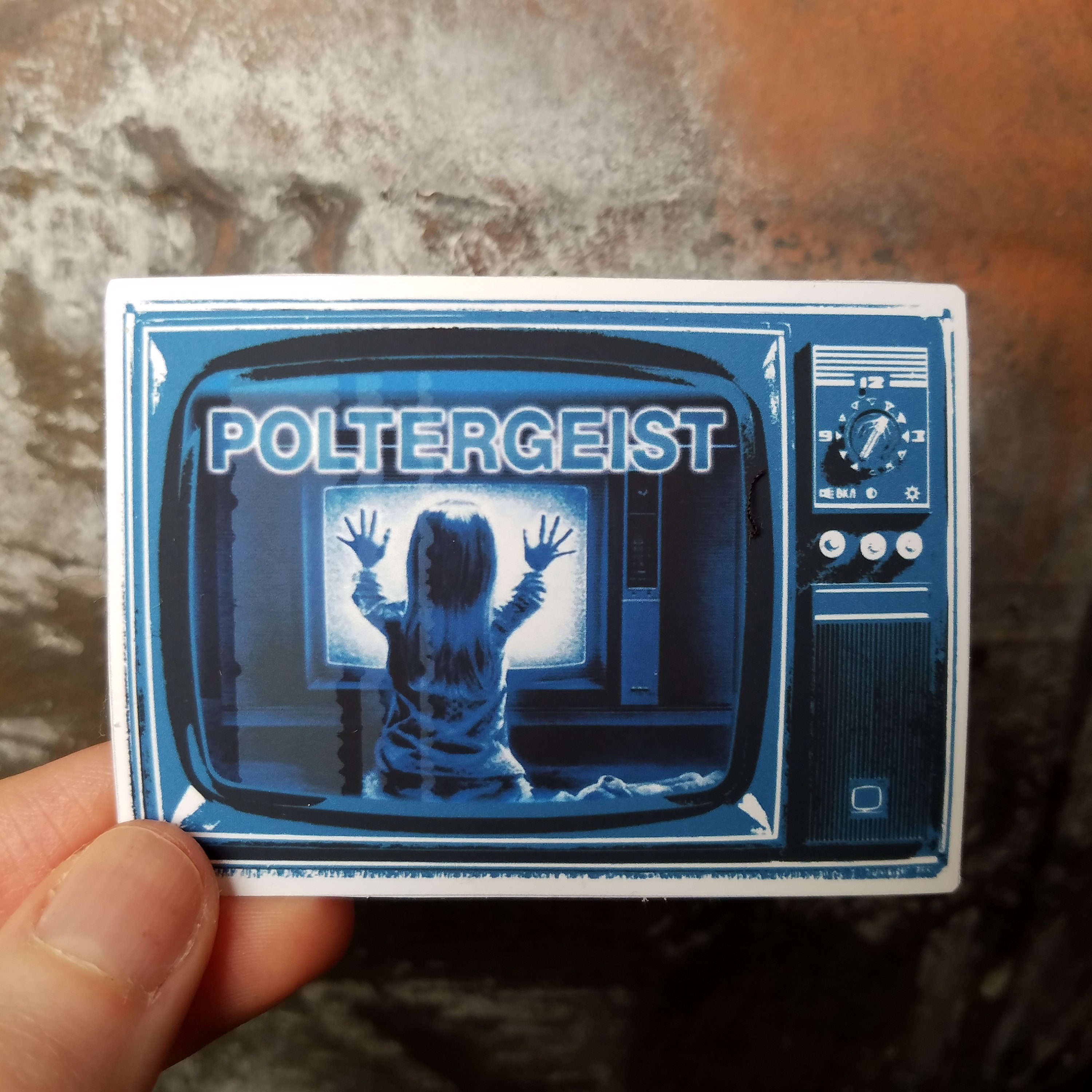 Poltergeist Horror Sticker Retro Television 80s Scary Movie Lover Decal ...