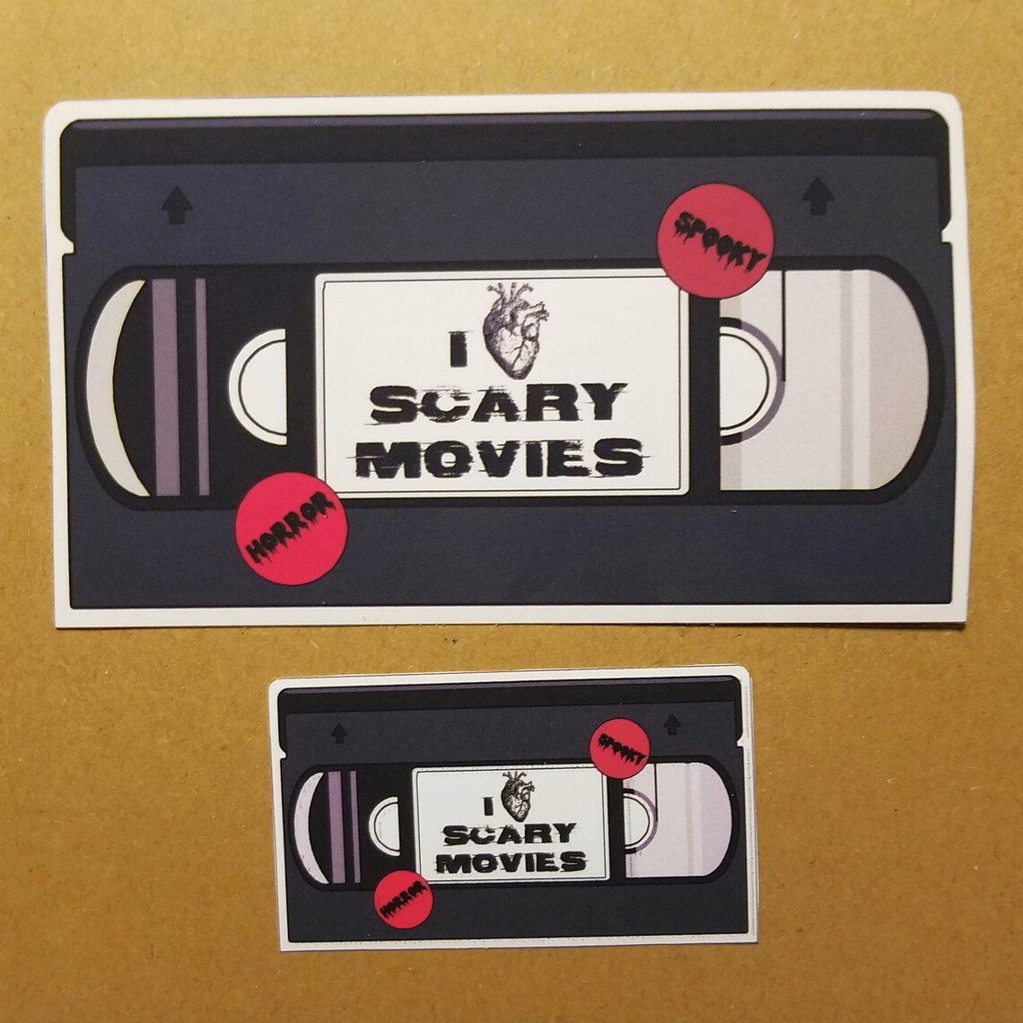 Scary Movie VHS Tape Sticker Horror Lover Retro Aesthetic 80s 90s Decal ...