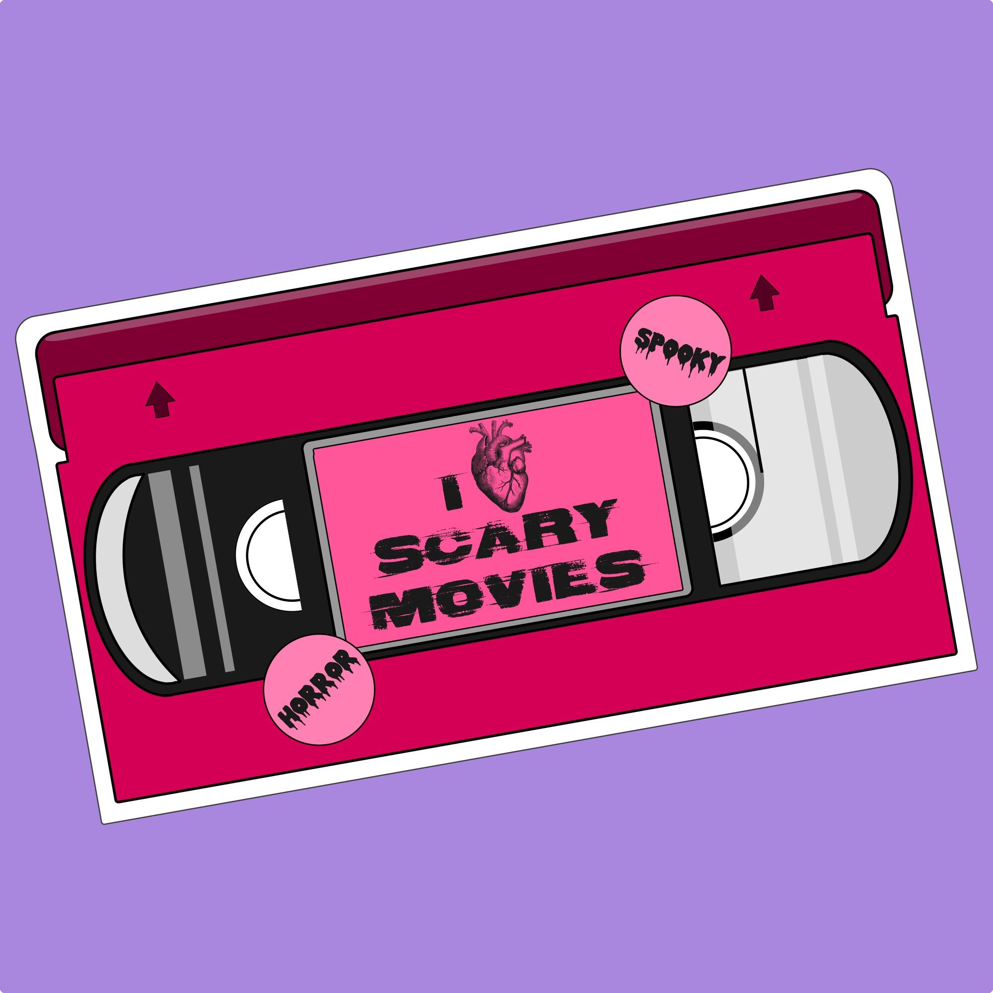 Scary Movie VHS Tape Sticker Horror Lover Retro Aesthetic 80s - Etsy UK