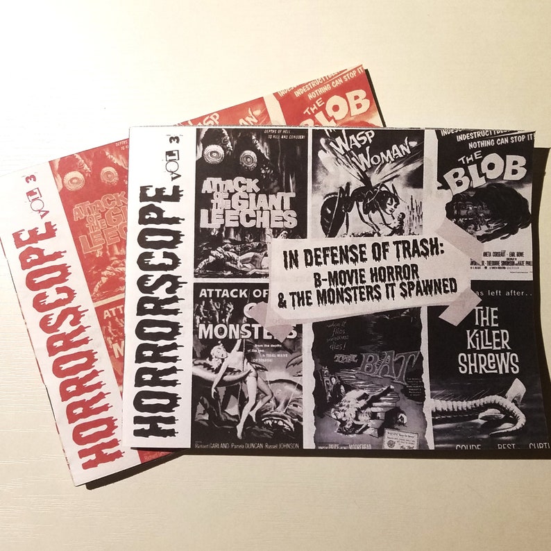 B-movie Horror Zine Horrorscope Vol 3 Horror Appreciation Zine - Etsy