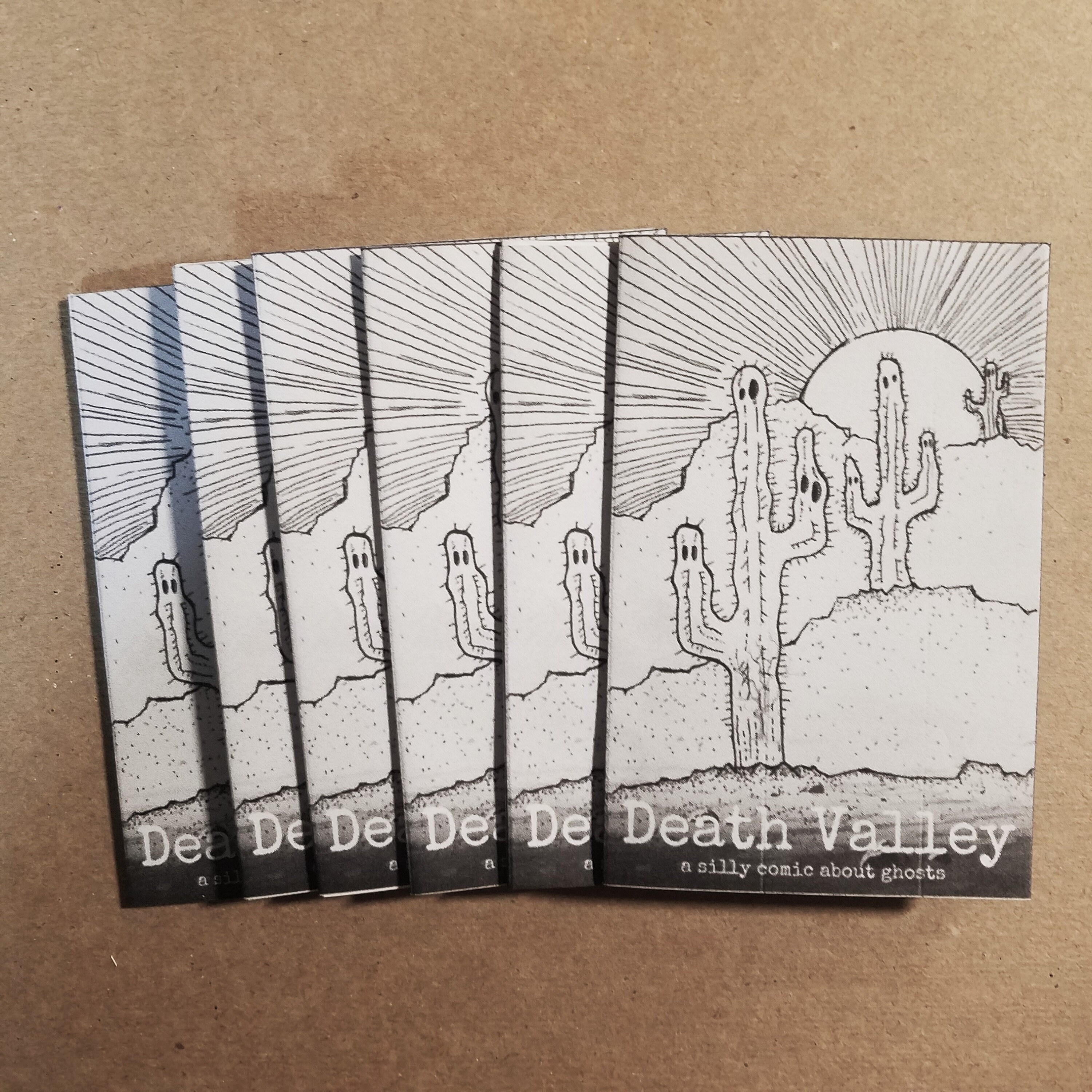 Death Valley Comic Zine Ghost Spooky Season Indie Artist Mini Zines - Etsy